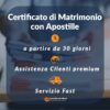 Certificato di Matrimonio con Apostille – Sportello Certificati